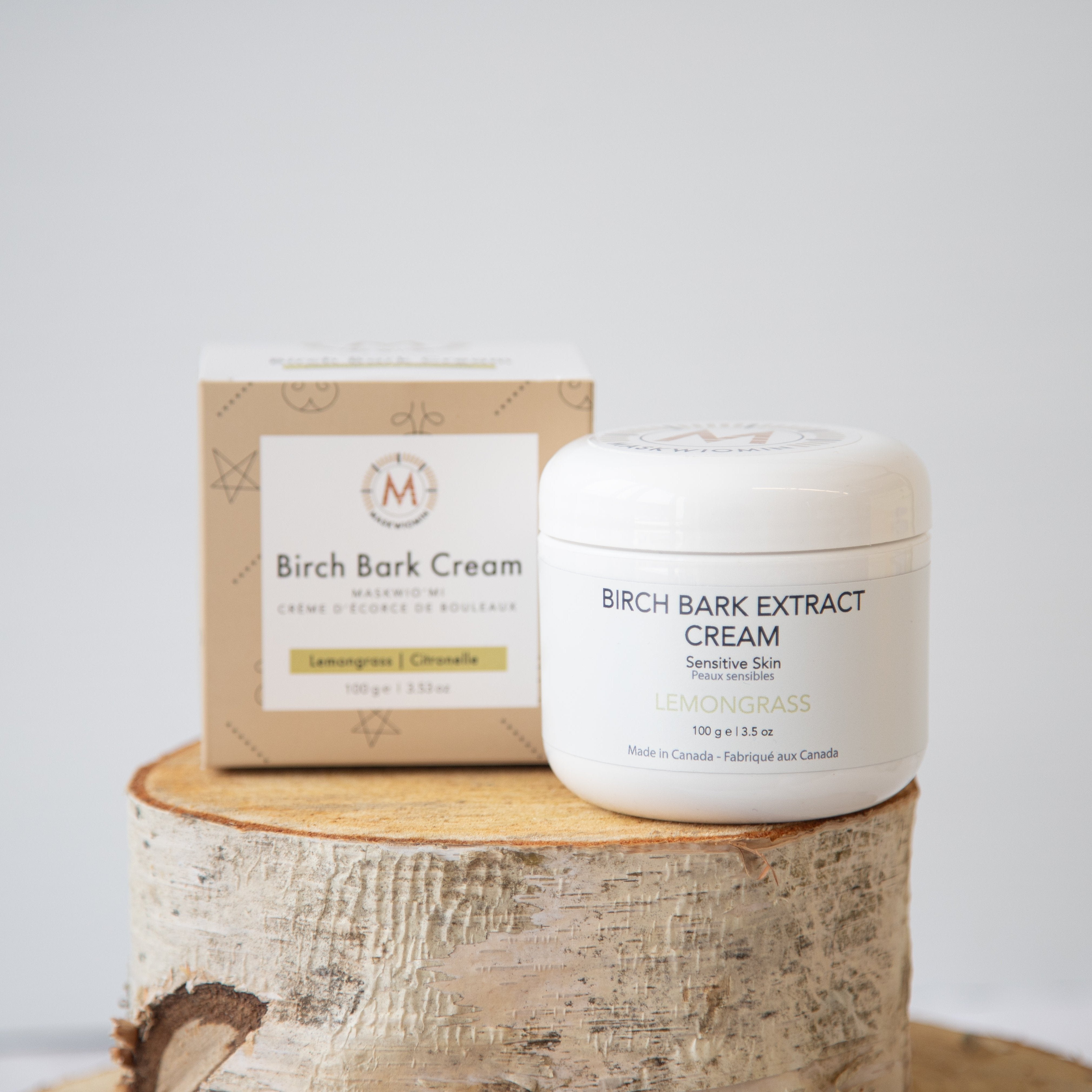 Lemongrass Birch Bark Cream (100 g) (clearance) – Maskwiomin