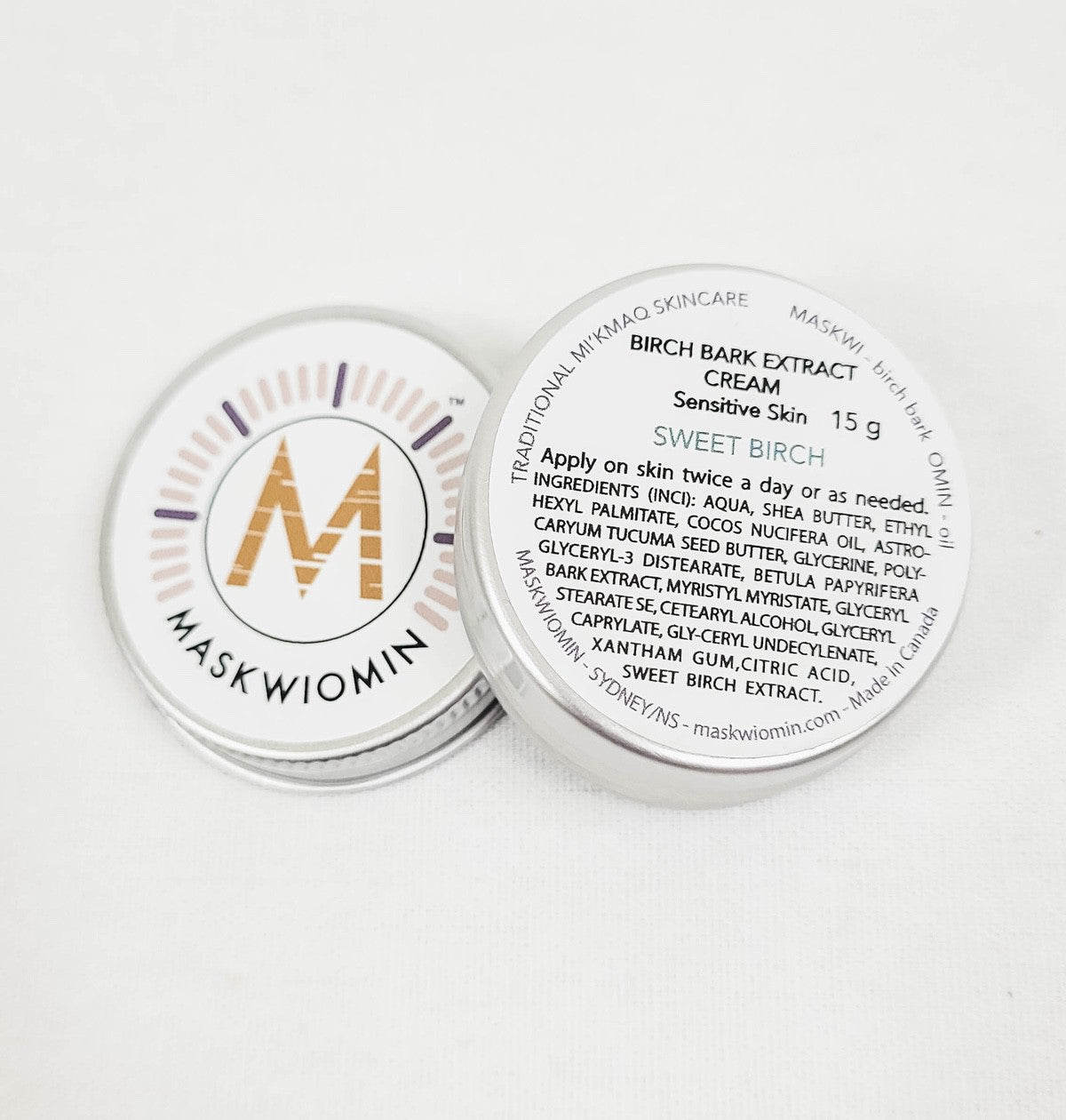 Sweet Birch, Birch Bark Cream (15 g) – Maskwiomin